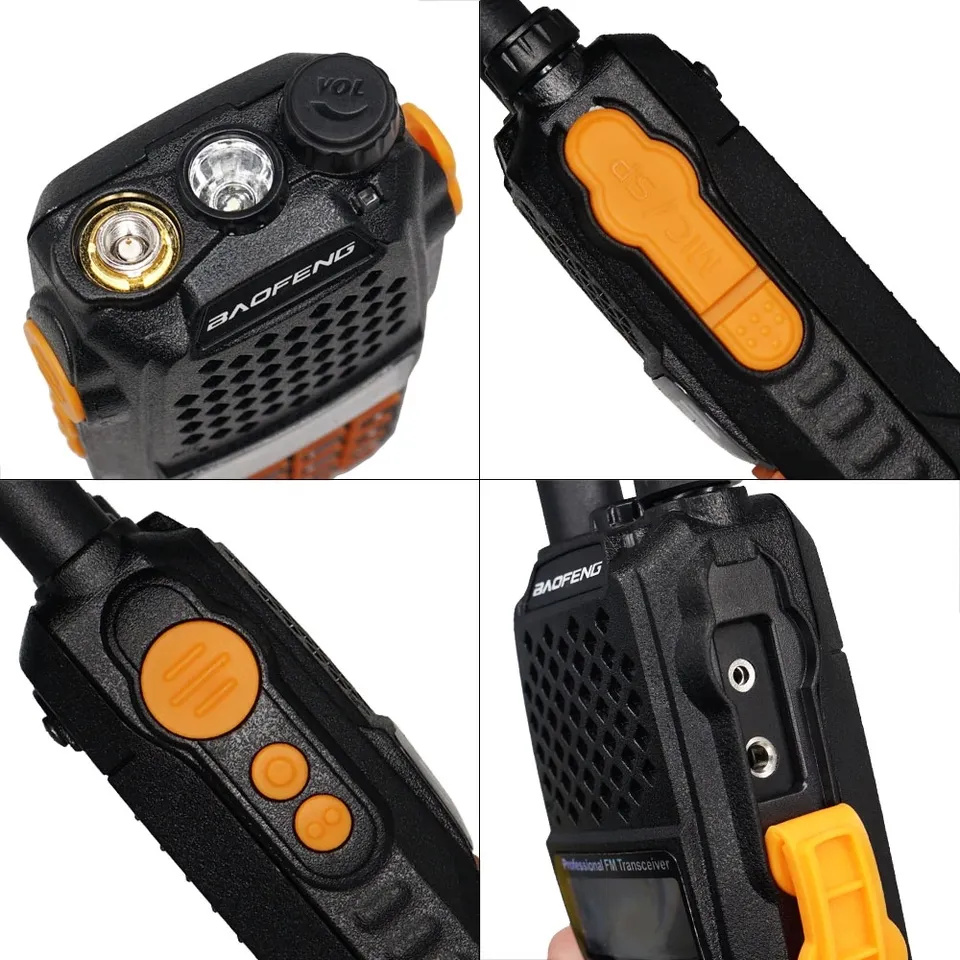 Baofeng UV-6R dual band two way radio original factory uhf vhf handheld ...