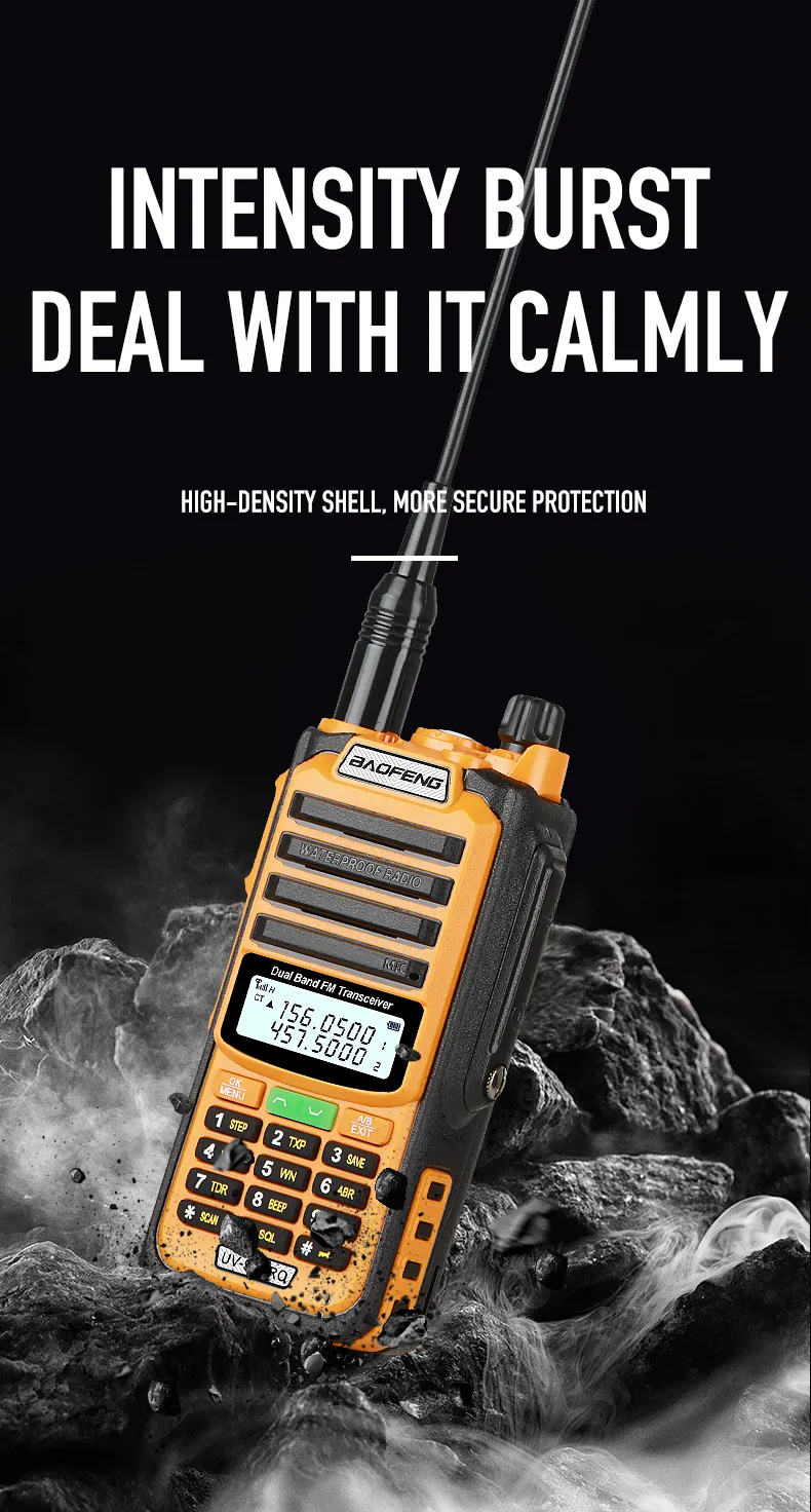 Baofeng UV-98 Pro IP68 Waterproof SOS Dual Band Walkie Talkie FM Radio - Baofeng