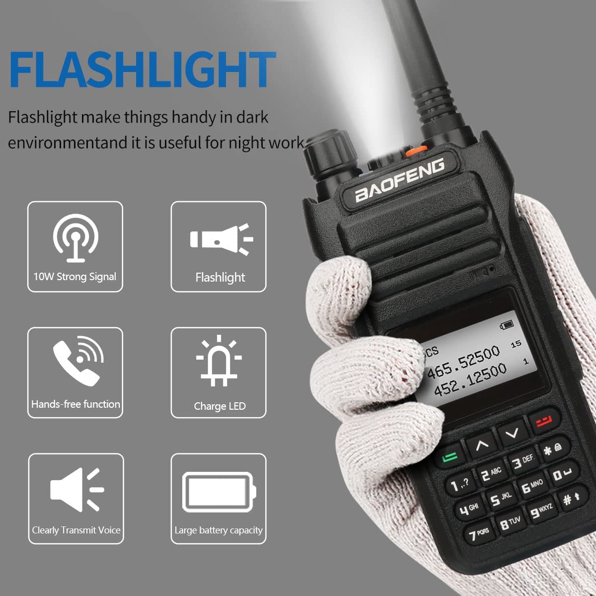 BAOFENG H5 High Output Power Walkie Talkie - Baofeng