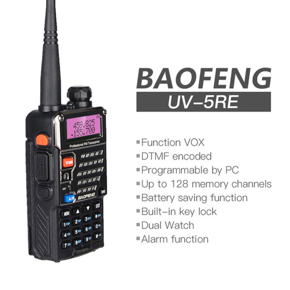 BAOFENG UV-5RE Dual Band Handheld Walkie Talkie - Baofeng