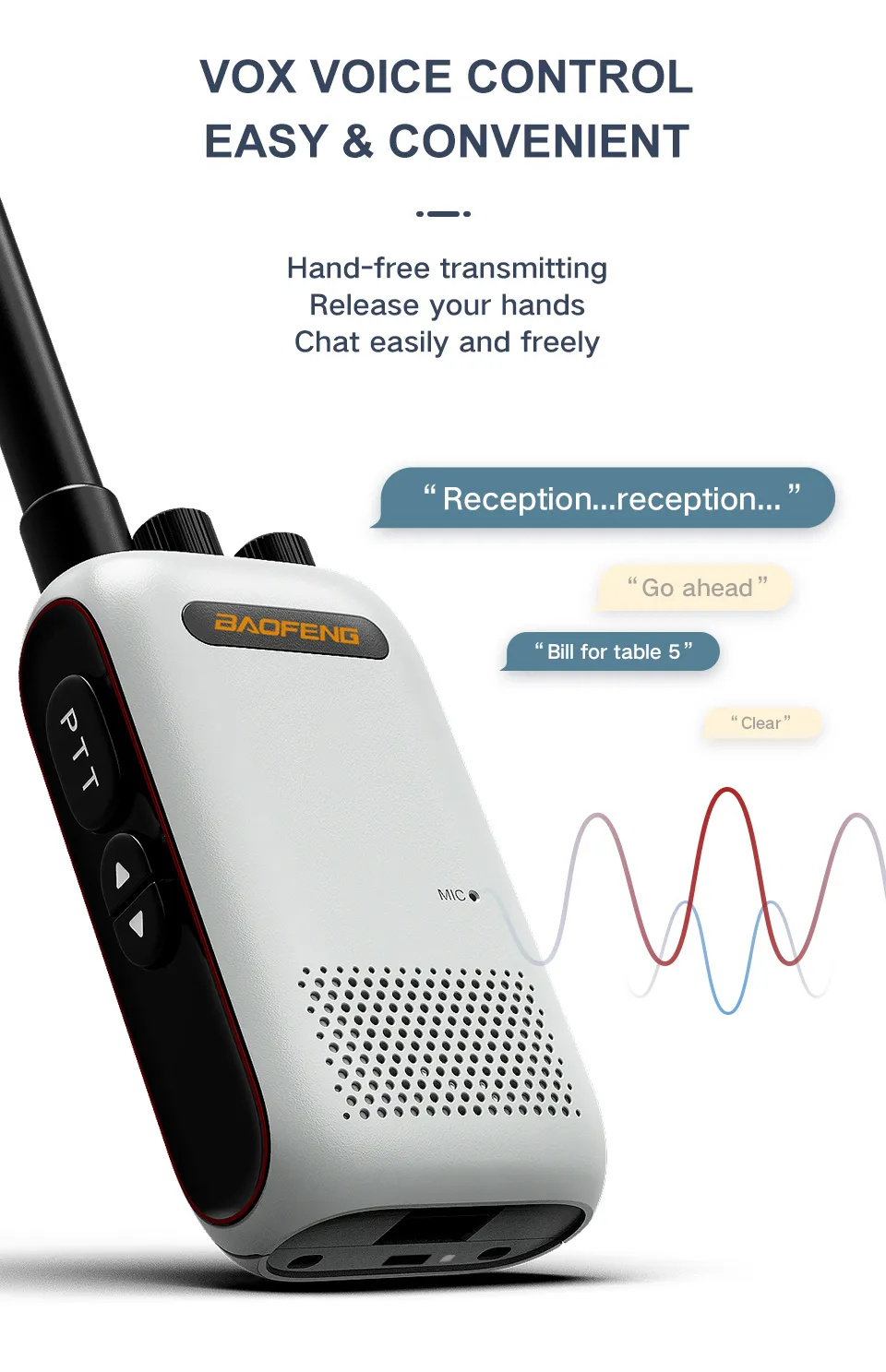 Baofeng BF-358 Small Mini Radio Walkie Talkie - Baofeng