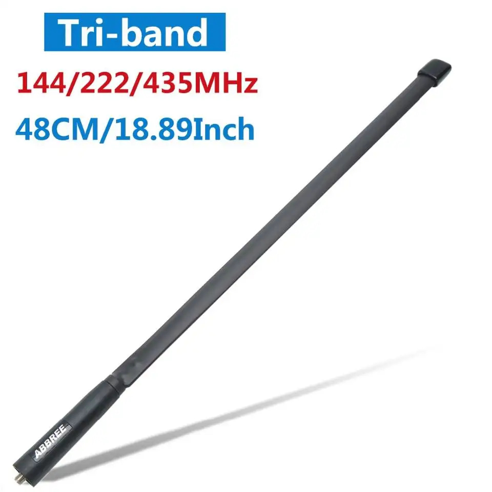 ABBREE Tri-band 144/222/435mhz Tactical Antenna for Baofeng BF-R3 UV ...